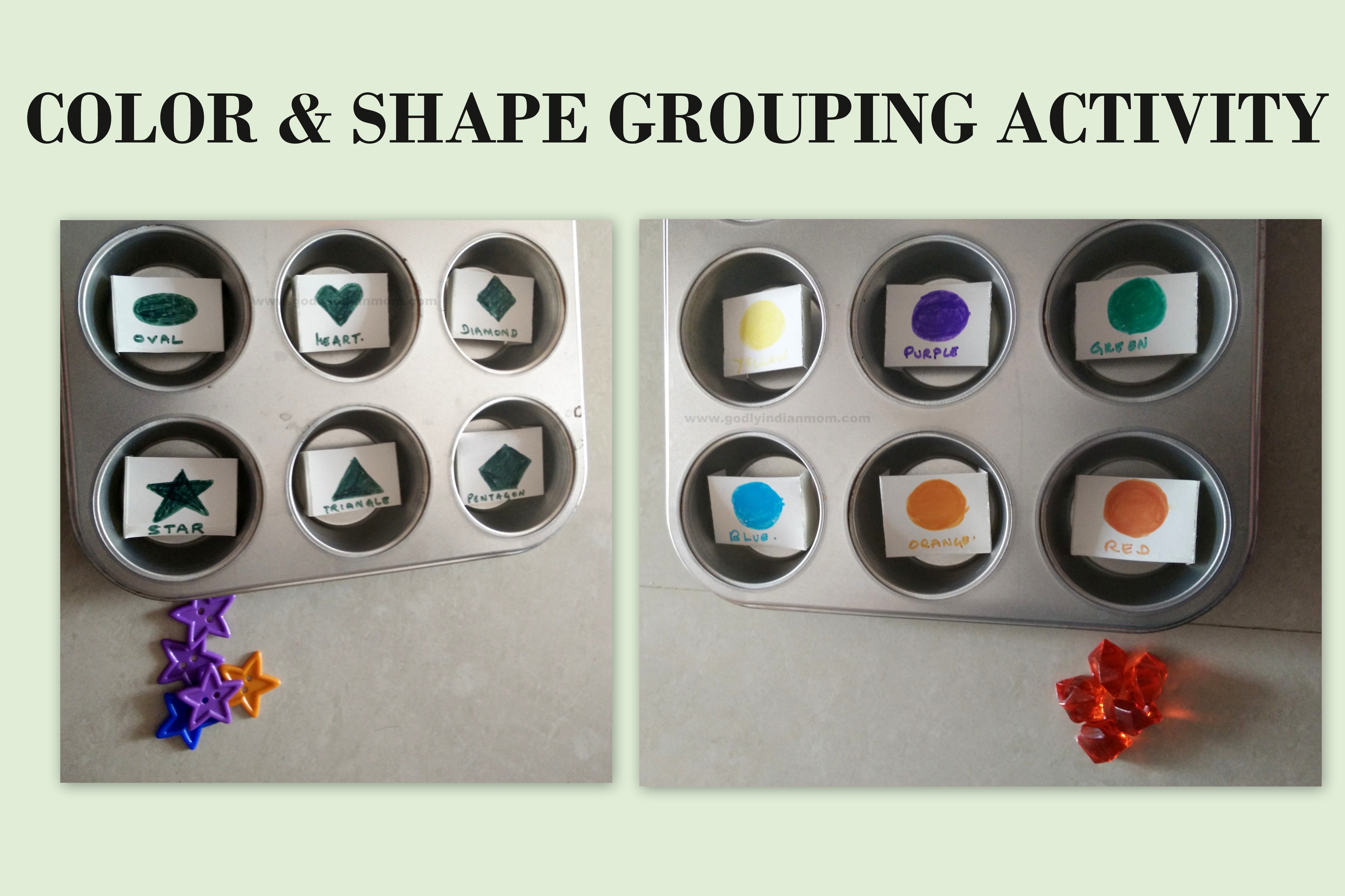 Shape&Color Grouping – Godly Indian Mom